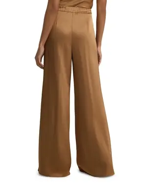 St. John Satin Wide Leg Pants