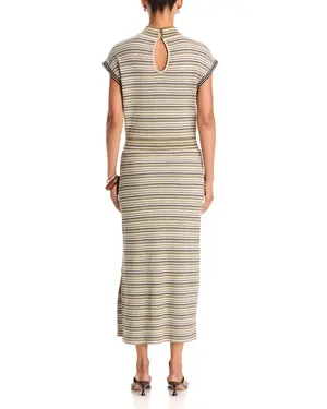 Ramy Brook Natalia Striped Midi Dress