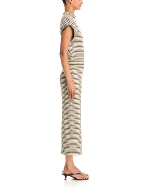 Ramy Brook Natalia Striped Midi Dress