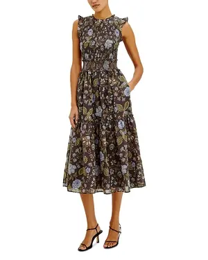 Rails Vivier Smocked Midi Dress - Willow