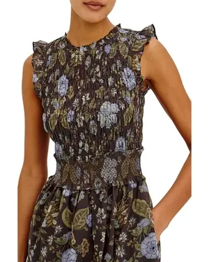 Rails Vivier Smocked Midi Dress