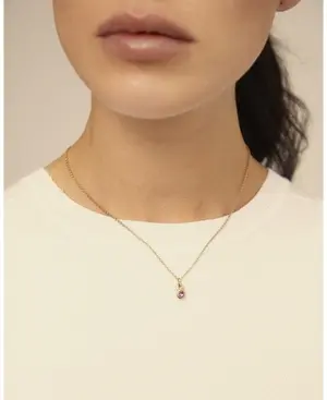 UNODE50 Charm With Pink Crystal