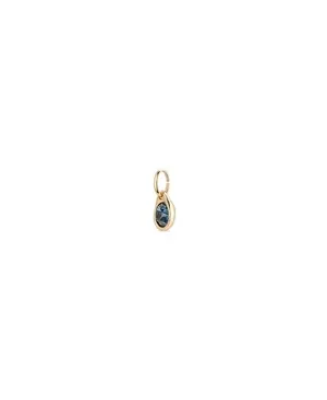 UNODE50 Plated Circular Charm With Crystal