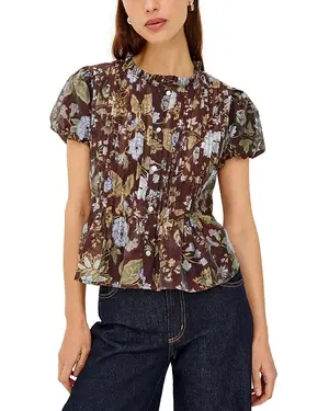 Rails Pepper Pleated Puff Sleeve Blouse - Willow