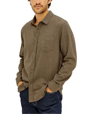 Rails Wyatt Woven Cotton Pocket Shirt - Espresso