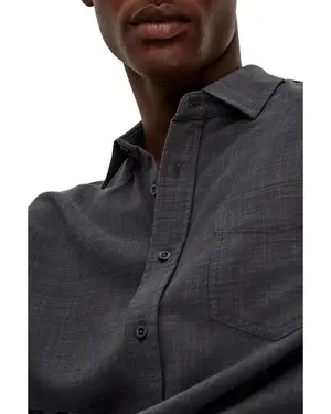Rails Wyatt Woven Cotton Pocket Shirt - Midnight Etch