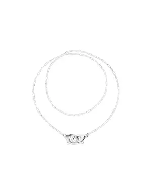UNODE50 Sterling-plated Necklace With Interlocking Carabiner Detail