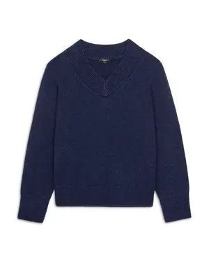 Rails Lidya Rib Trim V Neck Sweater