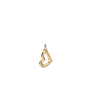 UNODE50 Plated Charm With Large Heart Shape - Gold