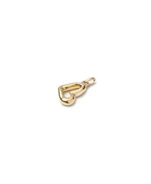 UNODE50 Plated Charm With Large Heart Shape