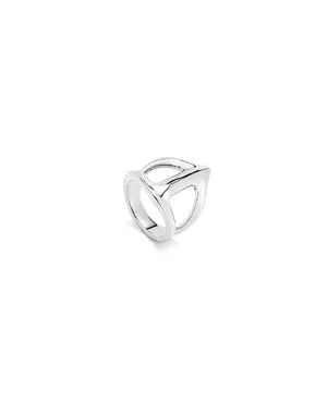 UNODE50 Sterling Plated Manta Ray Ring - Silver