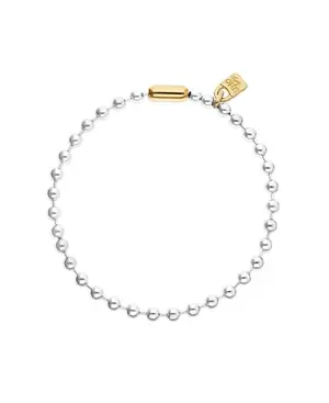 UNODE50 Sterling Plated Ball Necklace - Silver