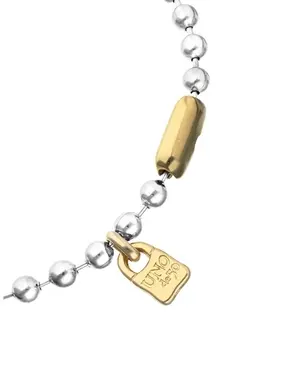 UNODE50 Sterling Plated Ball Necklace - Silver