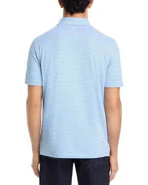 Peter Millar Albatross Stripe Cotton Blend Polo Shirt