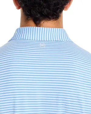 Peter Millar Albatross Stripe Cotton Blend Polo Shirt
