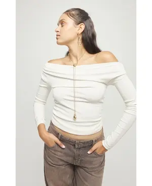 UNODE50 Plated Adjustable Chain Necklace With Dual Weights
