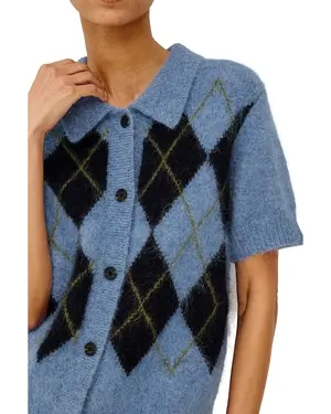 Rails Kelly Button Front Short Sleeve Cardigan
