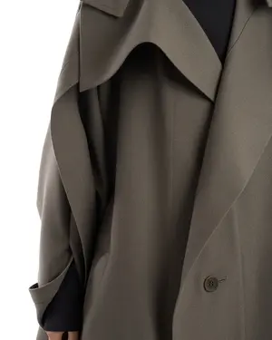 Issey Miyake Calligraph Wool Long Coat