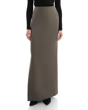 Issey Miyake Gathered Maxi Skirt - Gray