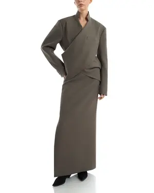 Issey Miyake Gathered Maxi Skirt