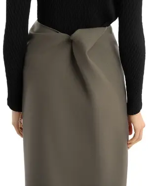 Issey Miyake Gathered Maxi Skirt