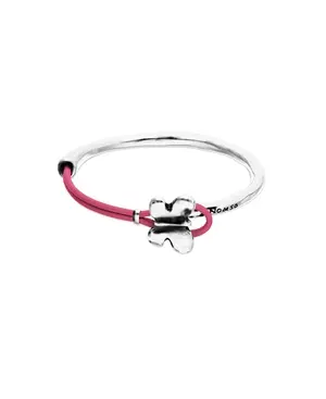 UNODE50 Leather Bracelet With Silver-tone Butterfly