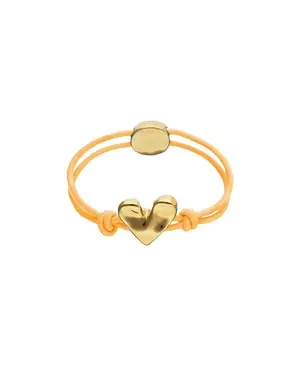 UNODE50 Gold-plated Heart Charm Bracelet - Orange