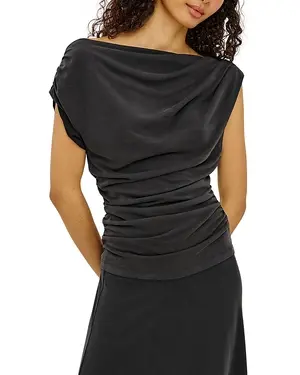 Rails Dominic Draped Boat Neck Top