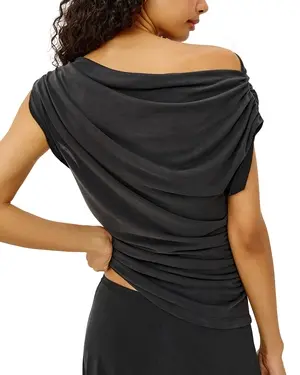 Rails Dominic Draped Boat Neck Top