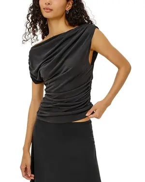 Rails Dominic Draped Boat Neck Top