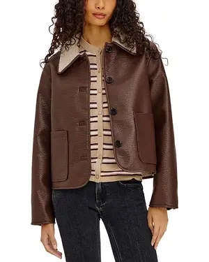 Rails Terra Faux Leather Jacket - Espresso