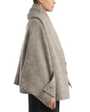 Issey Miyake Wool Blend Granite Coat