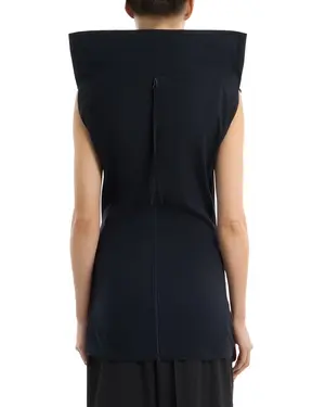 Issey Miyake Allow Structured Neckline Top