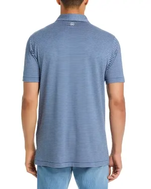 Peter Millar Crown Crafted Tailored Fit Keynote Performance Jersey Polo - Cadet