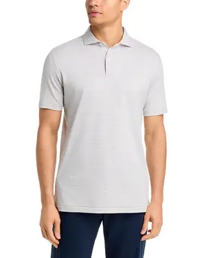 Peter Millar Crown Crafted Tailored Fit Keynote Performance Jersey Polo - Grey Mist