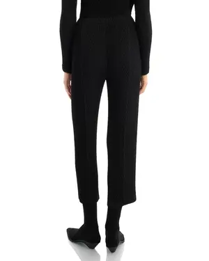 Issey Miyake Rhombus Pleat Textured Crop Pants
