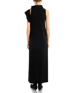 Issey Miyake Tubular T One Shoulder Cutout Dress