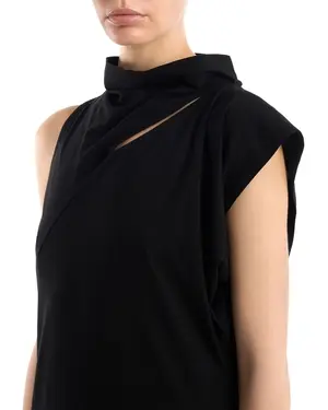 Issey Miyake Tubular T One Shoulder Cutout Dress