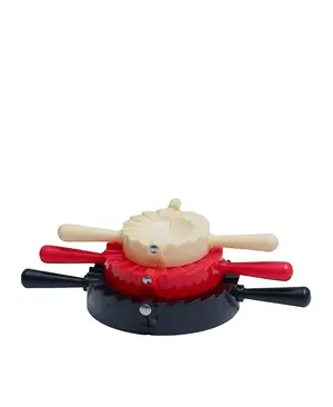 JOYCE CHEN Dumpling Press, 3 Piece Set, 8.75 L X 7.9 W X 2 H - White/red/black