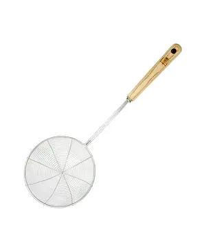 JOYCE CHEN Deluxe Stainless Steel Spider Strainer, 15.6 L X 5.4 W X 3.2 H - Silver