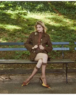 Avec Les Filles Embellished Collar Plaid Jacket