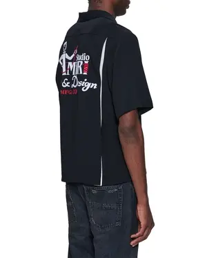 Amiri Art & Design Crepe Camp Shirt