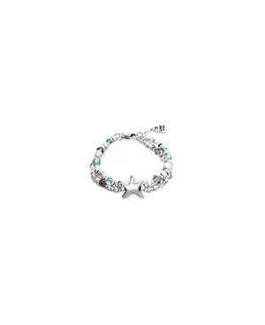 UNODE50 Double Bracelet With Multicolor Crystals And Star Motif