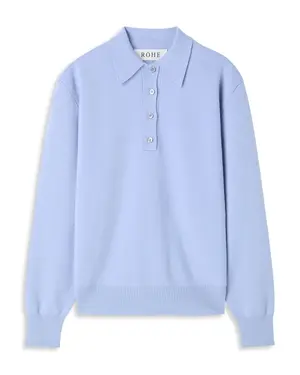 RÓHE Wool & Cashmere Polo Sweater
