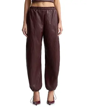 Avec Les Filles Faux Leather Balloon Pants