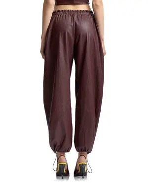 Avec Les Filles Faux Leather Balloon Pants
