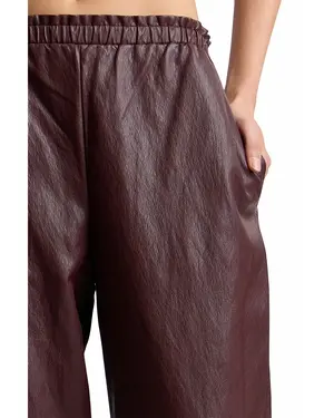 Avec Les Filles Faux Leather Balloon Pants