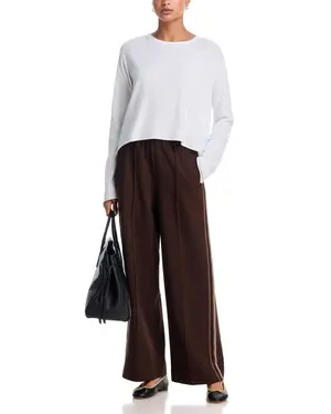 The Great. Long Sleeve Cotton Cropped Tee
