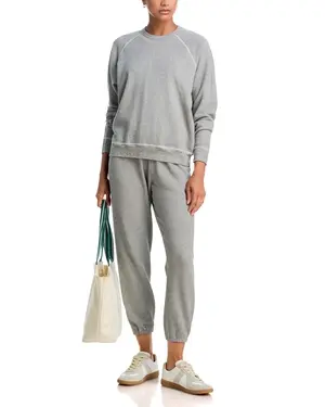 The Great. The Stadium Cotton Blend Ankle Sweatpants