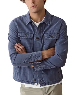 Marine Layer Patrick Collared Overshirt - French Blue